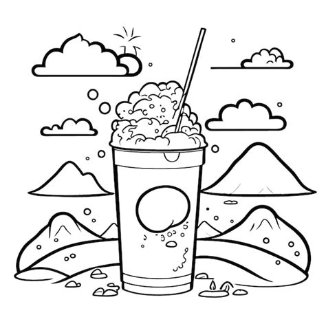 Premium Vector Scene Of Advertisement Of A Cold Drink Vector