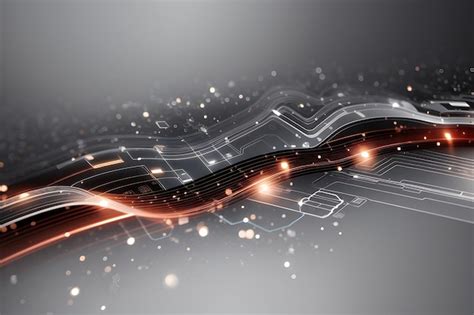 Premium Photo Digital Technology Gray Background
