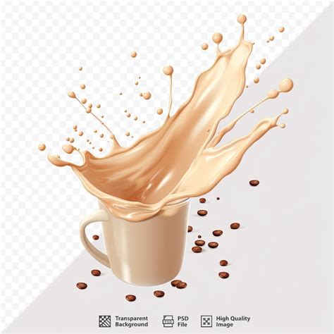 Une Tasse De Café Avec Une éclaboussure De Café Et Les Mots