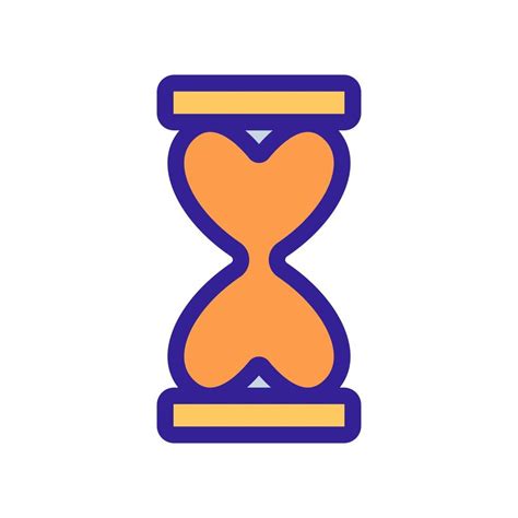 Vecteur Dicône De Sablier Illustration De Symbole De Contour Isolé