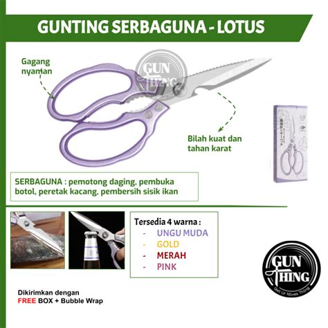 Jual Gunting Dapur Serbaguna Gunting Daging Multifungsi Gunting