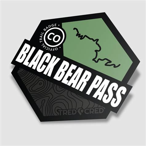 Sticker Black Bear Pass Trail Etsy