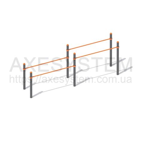 Брусья двойные разноуровневые - Купить в AxeSystem