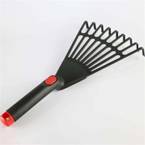 Luysn Horticultural Small Rake Plastic Rake Edge Shovel Dead Leaf Rake Garden Plastic Hand Rake