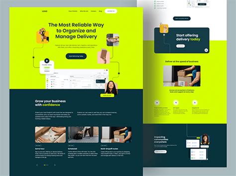 SaaS Landing Page Behance