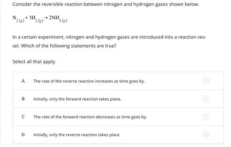Answered Consider The Reversible Reaction Bartleby