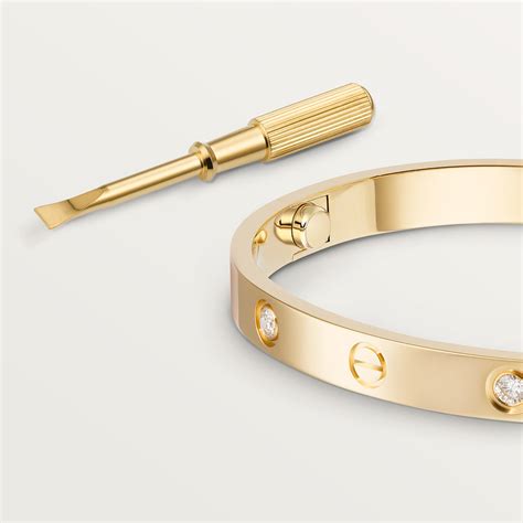 Crb6070017 Love Bracelet 4 Diamonds Yellow Gold Diamonds Cartier