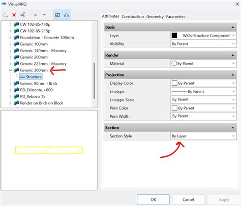 VA Object By Layer Section Style Bug VisualARQ McNeel Forum