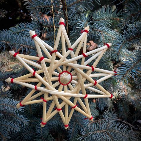 ᐉ Игрушка елочная Звезда солома ручная работа 15 см 1974769952 • Купить в Киеве Украине