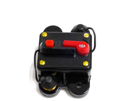 100 Amp 12v Circuit Breaker Resetable Amplifier Inline Fuse For Car