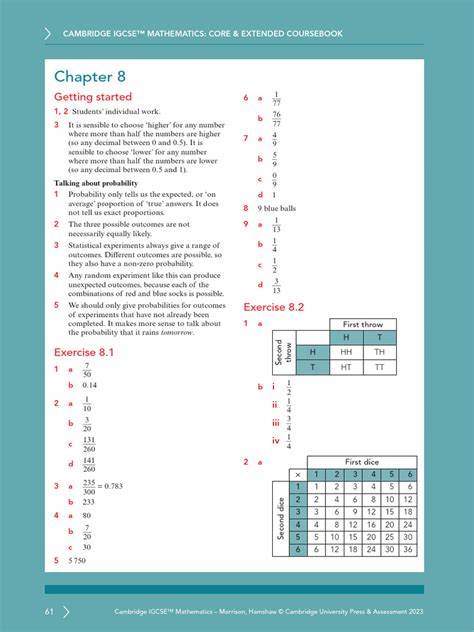 Igcse Maths 3ed Coursebook Answers Ch 8 9 10 Pdf Numbers Rational Number