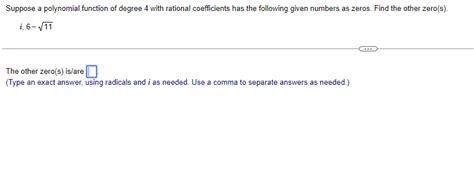Solved Suppose A Polynomial Function Of Degree With Chegg