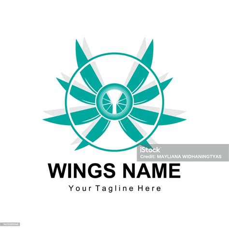 날개 로고 디자인 방패 날개 벡터 새 깃털 일러스트 레이 션 갈고리 발톱에 대한 스톡 벡터 아트 및 기타 이미지 갈고리 발톱