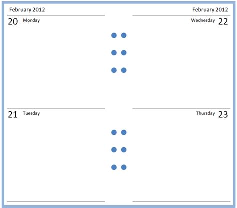 My Life All In One Place Free Personal Size 2012 Diary Sets To