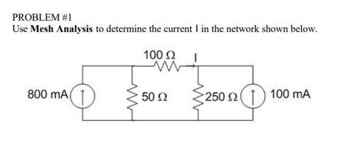 Solved PROBLEM Use Mesh Analvsis To Determine The Current Chegg Com