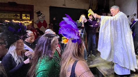 Revelers Take In Festivities During Pensacola Mardi Gras Kick Off Photos
