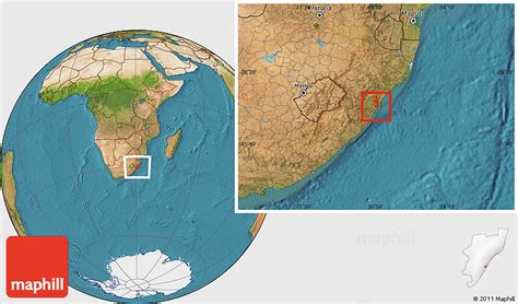 Satellite Location Map Of Umlazi