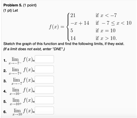 solved 21 problem 5 1 point 1 pt let if r