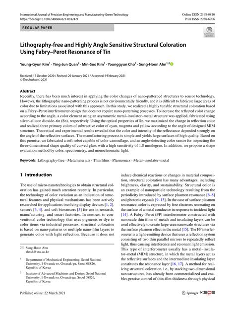 Pdf Lithography Free And Highly Angle Sensitive Structural Coloration