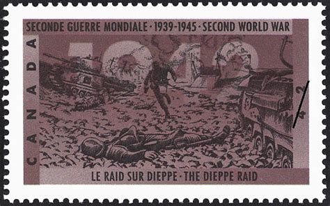 The Dieppe Raid Canada Postage Stamp The Second World War 1942