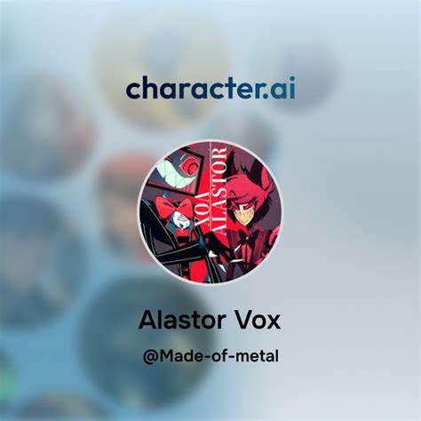 Chat With Alastor Vox Characterai Personalized Ai For Every Moment