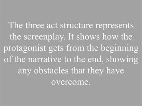 Three Act Structure Ppt