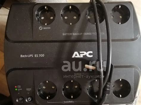 ИБП apc back-ups es 700 с функцией энергосбережения, 8 розеток, 700 ВА ...