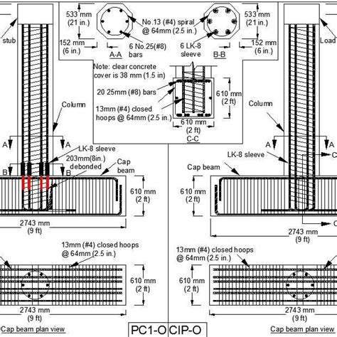 Dimensions And Reinforcement Details Of Original Specimens Download