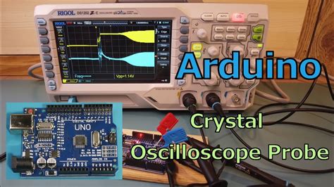 Oscilloscope Probe Into Arduino Boards Crystal Oscillator Youtube