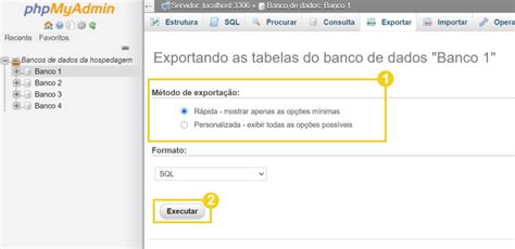 Como Exportar Um Banco De Dados Através Do Phpmyadmin Angoweb