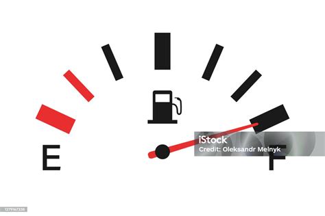 燃料タンクインジケータ車の燃料ゲージガソリンまたはディーゼルレベルベクターの図 スピードメーターのベクターアート素材や画像を多数ご用意