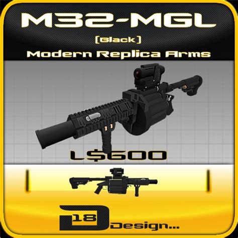 Second Life Marketplace D18 M32 Mgl Black