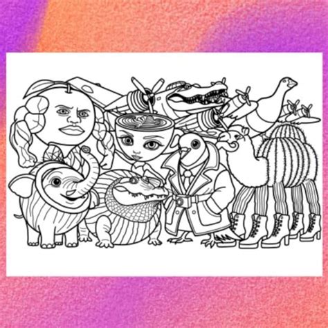 Italian Brainrot Coloring Book Etsy