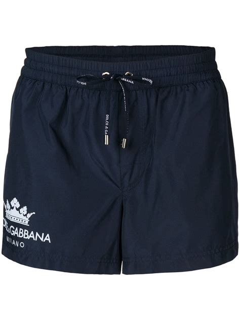 Dolce And Gabbana Dolce And Gabbana Logo Swim Shorts Blue Dolcegabbana