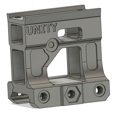 🔫 Unity Red Dot Scope Riser Airsoft Fast Mount・ Stl File For ・cults 🔫 Unity Red Dot Scope Riser Airsoft Fast Mount・ Stl File For ・cults