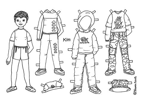 Раскраска кукла мальчик распечатать