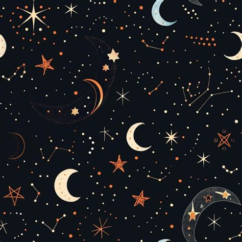 Premium Photo Night Sky Pattern 1
