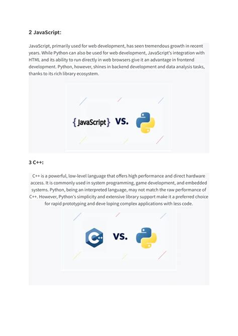 Ppt Python Vs Other Programming Languages A Comparative Analysis
