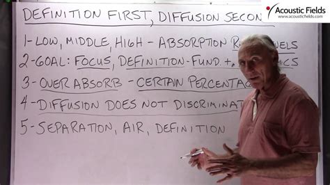 Definition First Diffusion Second Acoustic Fields