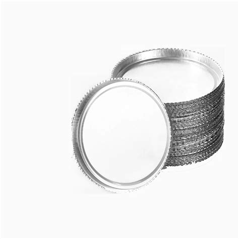 실험실 알루미늄 호일 계량 팬 수분 분석기 일회용 샘플 팬 직경 50 개상자 90mm