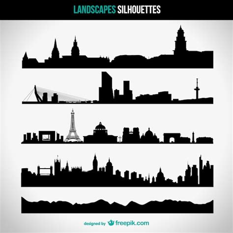 Free Vector Urban Skyline Vector