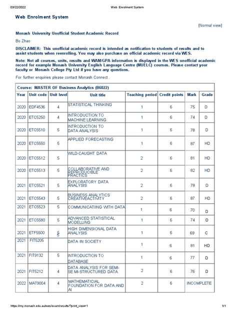 Transcript Results Pdf Data Analytics