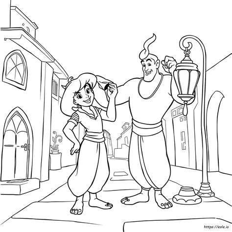 Aladin Kleurplaat Kleurplaat