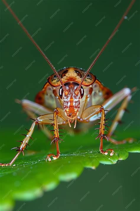 Close Up Of Tiny German Cockroach With Dark Striped Proboscis In Macro