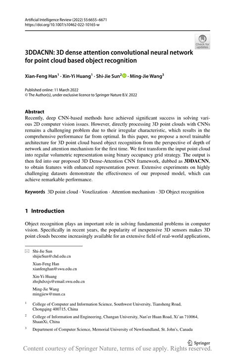 3ddacnn 3d Dense Attention Convolutional Neural Network For Point Cloud Based Object