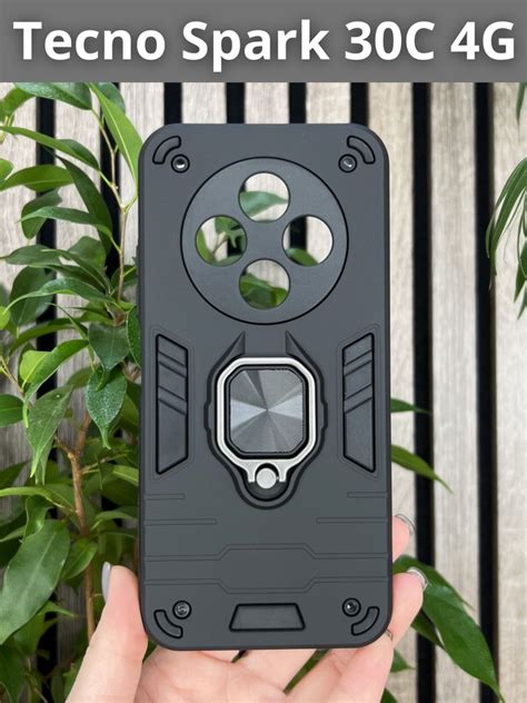 Чехол противоударный Ring на Tecno Spark 30c 4g Техно Спарк 30С 4g Черный купить на Ozon по