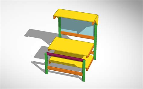 3d Design Simple Workbench 05 Exploded Tinkercad