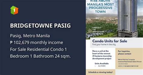 Bridgetowne Pasig Condos 🏙️ April 2024 In Pasig Metro Manila For Sale