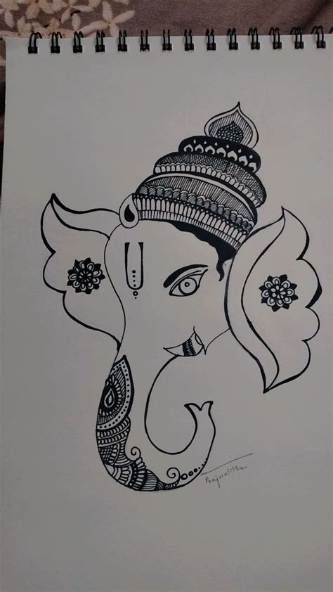 Lord Ganesh Mandala Art Mandala Art Word Drawings Mandala Drawing