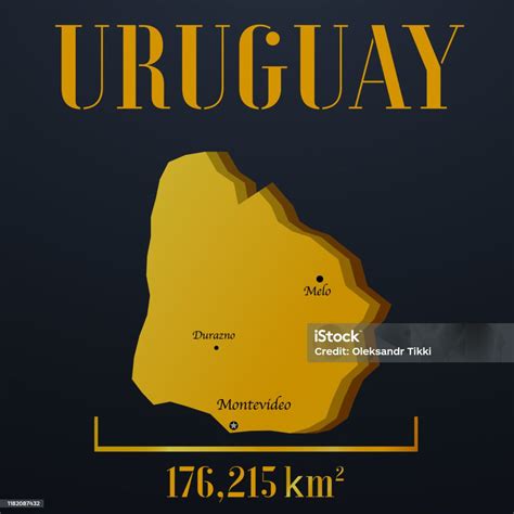 우루과이 황금 단단한 국가 윤곽 선 실루엣 세계지도 템플릿의 현실적인 조각 인포 그래픽 벡터 일러스트 레이션 고립 된 개체 배경 모든 국가에서 설정 가정 생활에 대한 스톡
